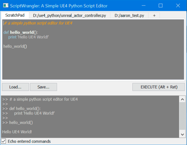 Stumbling Toward Awesomenessscriptwrangler A Light Weight Script Editor For Embedded Python